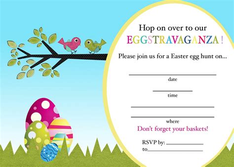 Free Printable Easter Egg Hunt Printable Sight Words List