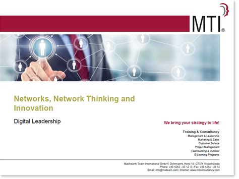 Agile Leadership Programm Modul Network Thinking And Innovation MTI Unternehmensberatung