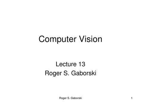 PPT Computer Vision PowerPoint Presentation Free Download ID 5960735