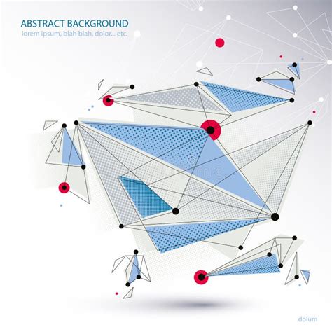 Abstract Vector Background Modern Style Technology And Science Theme Layout Connection And