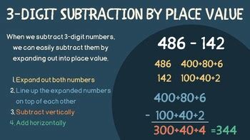 Subtracting Digit Numbers Digit Subtraction PowerPoint Presentation Slides