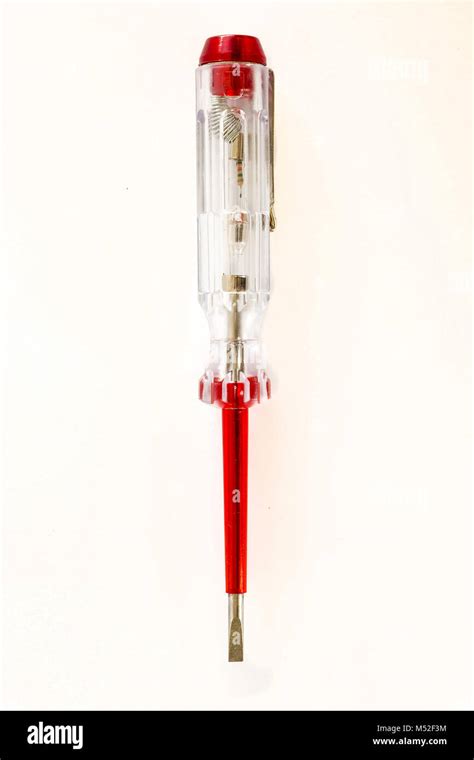 Screwdriver With Voltage Tester Electrical Tester Stock Photo Alamy