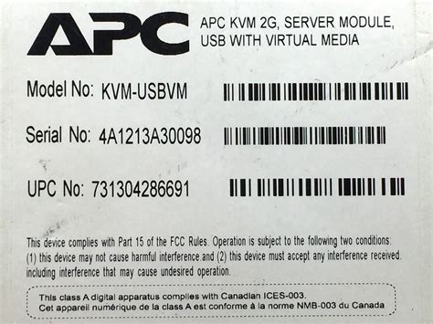 Apc Kvm Usbvm Kvm 2g Server Module Kvm Extender Usb Neu Ebay De