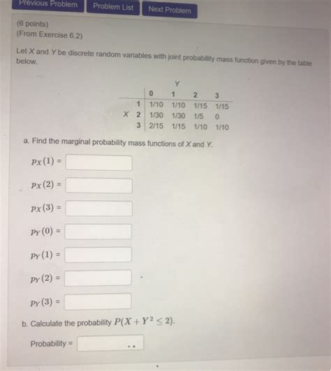 Solved Previous Problem Problem List Next Problem 6 Points