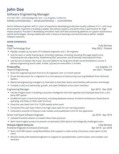 Workday Resume Examples And Templates 2025