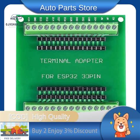30pin Gpio Breakout Board ใช้งานร่วมกับ 30 Pins Esp32 Development Board