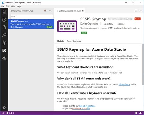 Getting Ssms Keyboard Shortcuts In Azure Data Studio Bob Pusateri