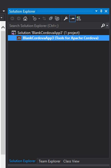 How To Fix Missing File In Visual Studio Cordova Blank New App Project Stack Overflow