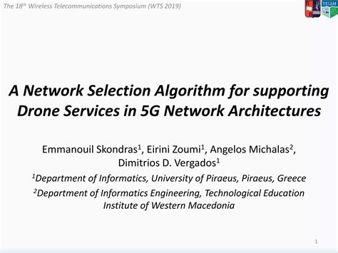 A Network Selection Algorithm For Supporting Drone Services In 5g