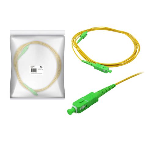 Cordão Cabo Óptico Simplex Sc Apc Sc Apc 2 Metros Leroy Merlin