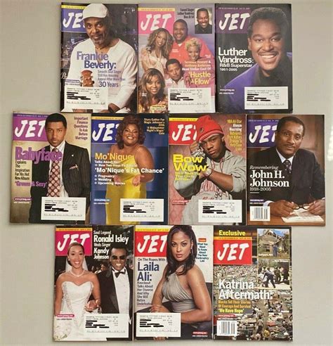 Jet Magazine Black Celebrities ~ 1998 Through 2005 ~ Pick Your Magazine