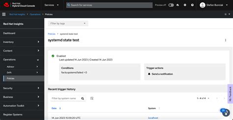 stay on top of systemd state with red hat insights