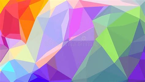 Abstract Geometric Shapes Colorful Polygons Modern Background Vibrant Design Digital Art