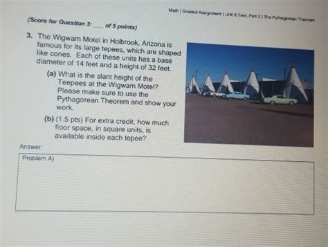 solved math graded assignment unit 6 test part 2 the