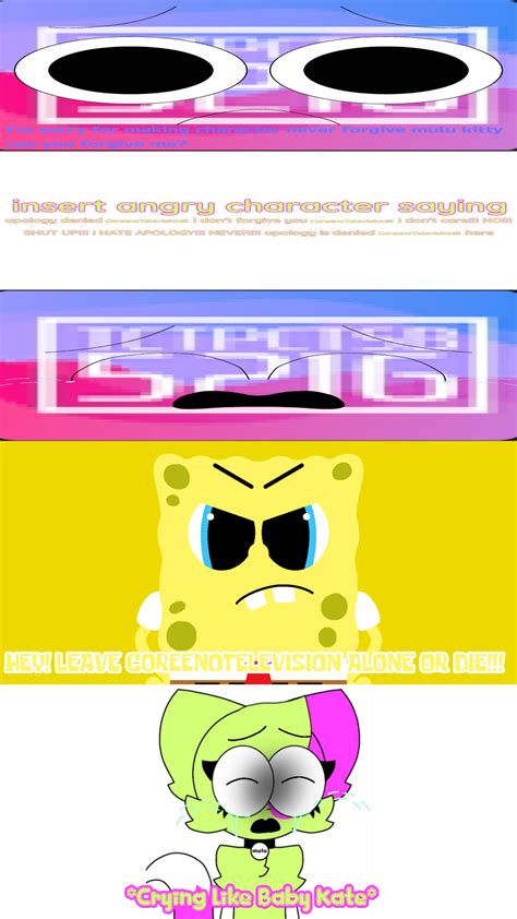 Spongebob Saves Coreenotelevision From Mulu Kitty By Oliviafanxd On Deviantart
