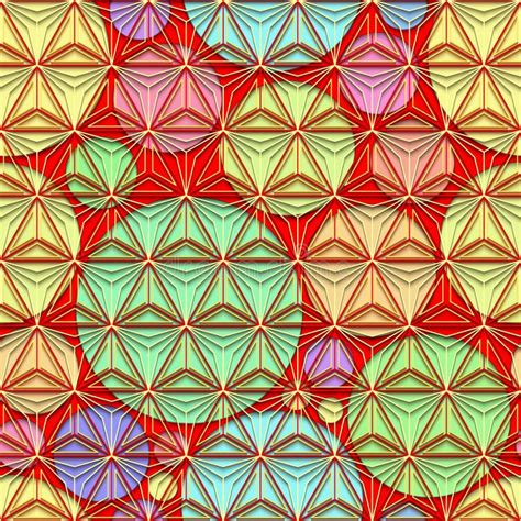 Polygon Line And Seamless Background Stock Vector Illustration Of Classical Decorative