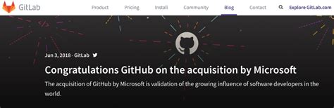 彭博社称微软已同意收购 github ，gitlab 发文祝贺 linuxeden开源社区