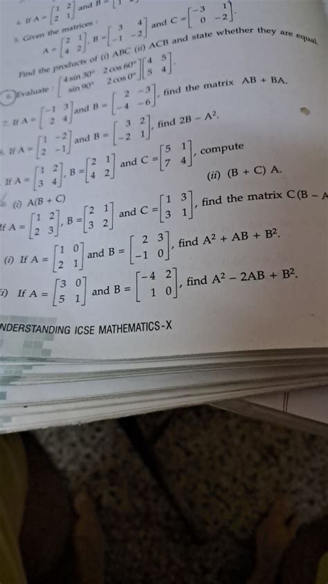 5 Given The Matrices Begin Array L Left Begin Array