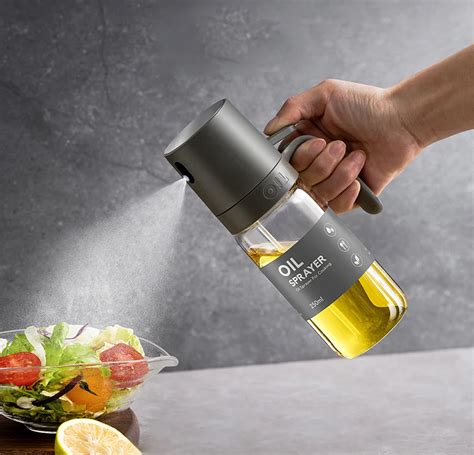 오일 스프레이 병 250ml 고 붕규산 유리 식용유 디스펜서 올리브 오일 분무기 에어프라이어 샐러드 베이킹용 리뷰쿠