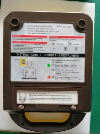 First Aid Aed Device Three Step Defibrillation Process Automatic