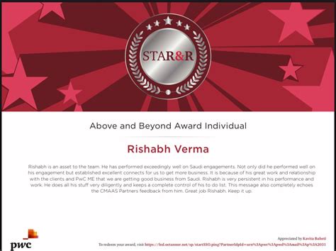 rishabh verma on linkedin delighted to share that i have been rewarded