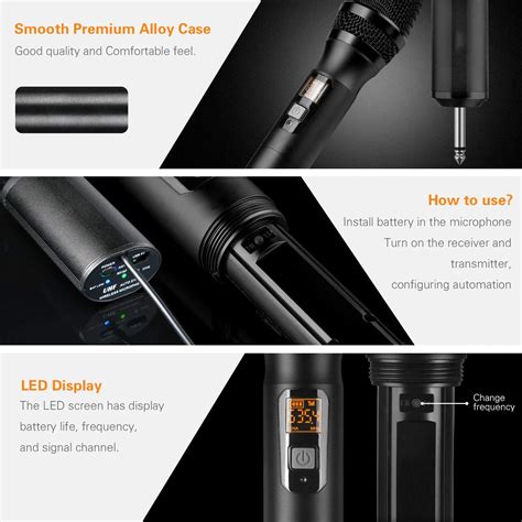 Uhf Dual Channel Wireless Microphone Supplier Oem Manufacturer China