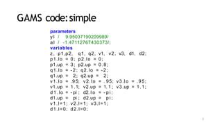 GAMS Code PPT