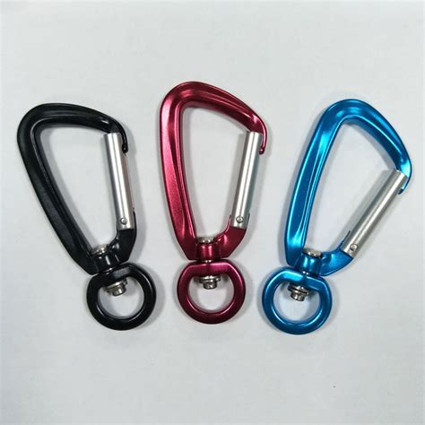 Certificated Black Aliminium Carabiner Hooks Wholesale