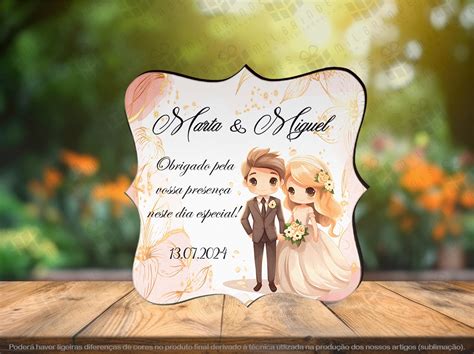 Lembrança Íman Casamento Noivos Modelo 4 Mil Brindes