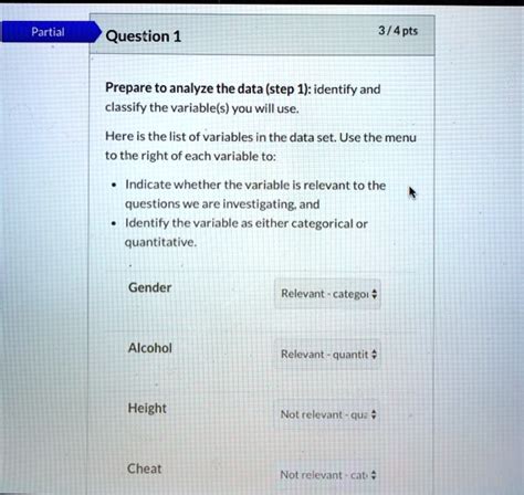 Solved Prepare To Analyze The Data Step 1 Identify And Classify The