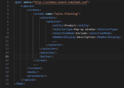 metadata driven modeling with baml board application markup language
