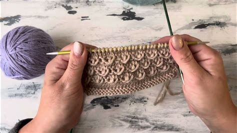 Простой узор спицами для вязания джемперов кардиганов жилетов Youtube