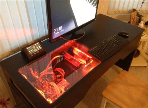 Desk Gaming Pc Build Gaming Computer Desk Computer Build Gaming Room Setup Computer Desktop