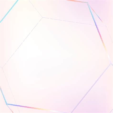 Free Vector Pink Geometric Hexagonal Prism Vector
