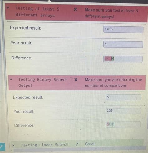 solved exercise 10 2 7 comparing binary search and linear