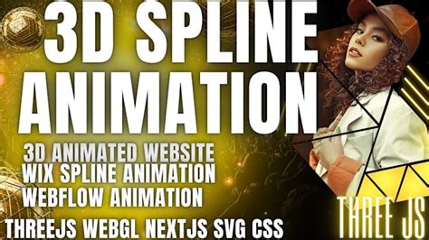 3d Spline Animation 3d Animated Website Interactive Webflow Animation Wix Spline By Troydonald2