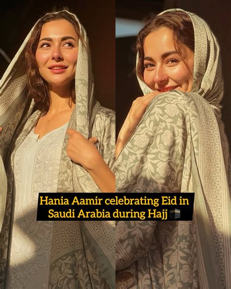 Abdullah Khan Hania Aamir Looks Beautiful Celebrating Eid In Saudi