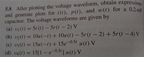 Solved After Plotting The Voltage Waveform Obtain Chegg