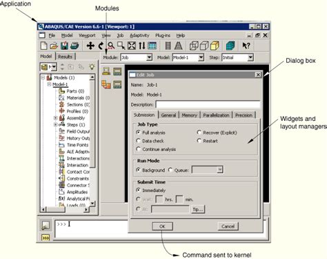 2 1 What Are The Components Of An Abaqus Gui Application