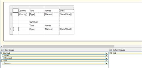 reporting services totals in matrix in ssrs stack overflow