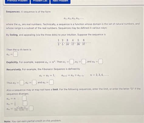 Solved Sequences A Sequence Is Of The Form A1a2a3a4