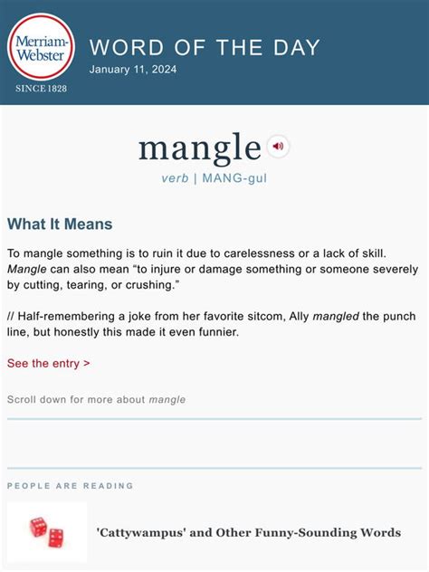 Spell It Mangle Plus Cattywampus And Other Funny Sounding Words Milled