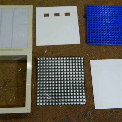 esp8266 word clock on 16x16 led matrix