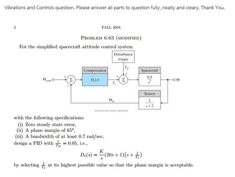 for the simplified spacecraft attitude control system