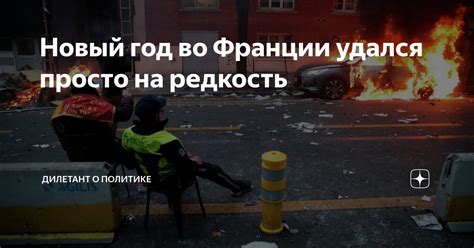 Новый год во Франции удался просто на редкость Дилетант о политике Дзен