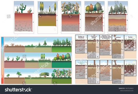 Edaphology Soil Soil Structure Different Types Stock Illustration Shutterstock
