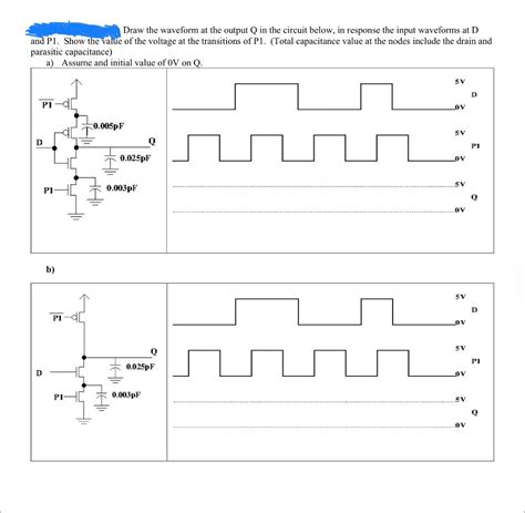 Solved Draw The Waveform At The Output Q In The Circuit Chegg