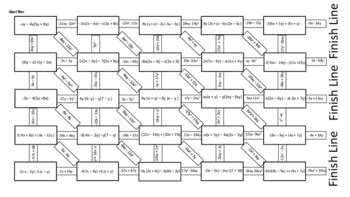 Simplifying Expressions Maze By Math Maker TPT
