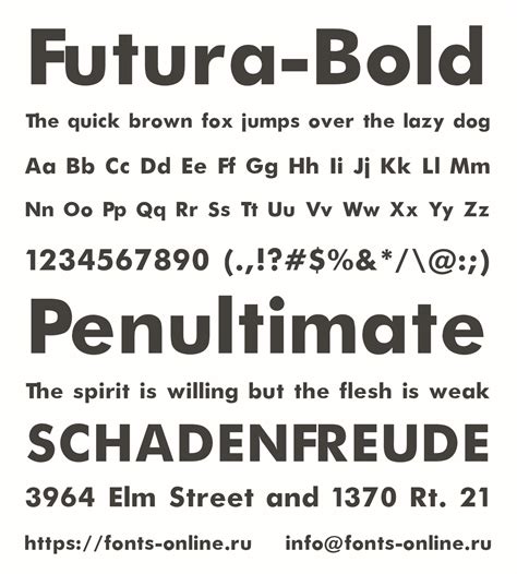 Futura Bold Font