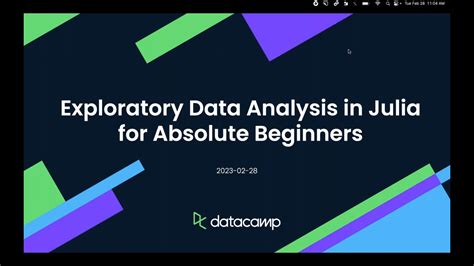 Exploratory Data Analysis In Julia For Absolute Beginners Datacamp